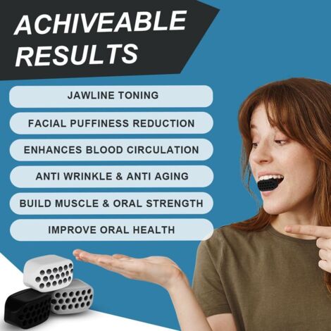 Exerciseur de la Mâchoire, Machoire Musculation, Silicone Jawline ...