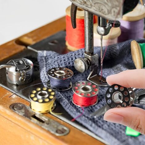 16 Pièces Canettes De Couture, Métal Machine à Coudre à Bobine, machine ...