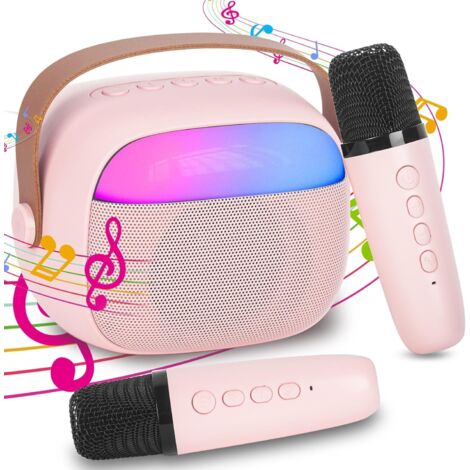 Kit karaoké professionnel complet - Enceinte Bluetooth portable avec 2 ...