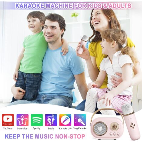Mini machine à karaoké - Pour enfants et adultes, set karaoké mignon ...
