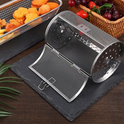 Rouleau rotatif de cage, outil de barbecue, cage de cuisson en acier ...