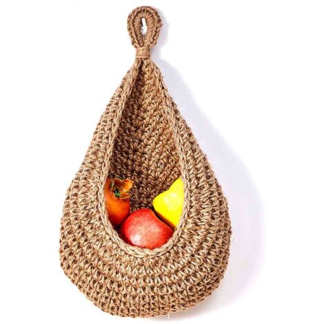 Panier à Fruits Suspendu XXXL - EINNENFFER - Panier de Rangement Tressé ...