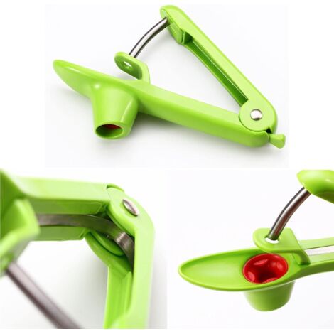 Deshuesador de cerezas, con base de silicona suave y tallo de acero ...