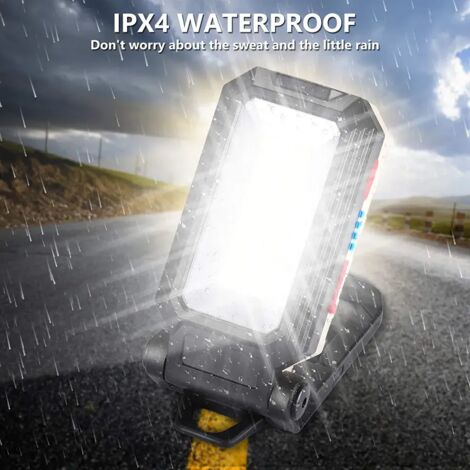 Luz de trabajo LED recargable, luces de inspección con base magnética y ...