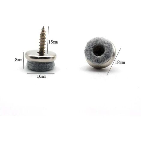 30 Pack Patin De Chaise, 18mm Diameter Patin Chaise. Patin Meuble Ave ...