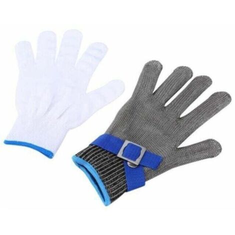 Gant de Boucher en Cotte de Maille Acier inoxydable résistant Coupe ...