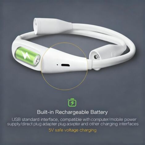 Lumi Crealis Lampe de lecture LED rechargeable par USB avec 3 couleurs ...