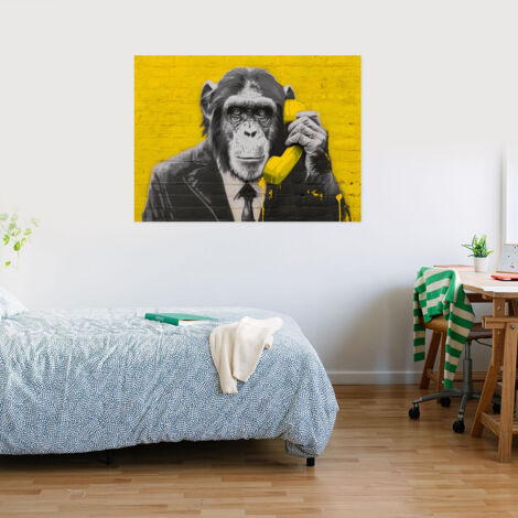 Selbstklebendes Poster – Wandsticker Graffiti Faust Blumen Street Art ...