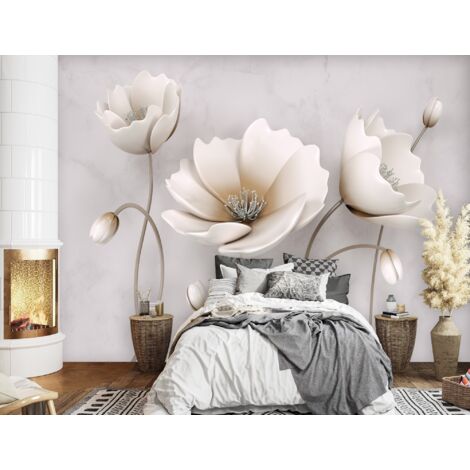 Verwunderlich Fototapete Schlafzimmer 3d Blumen Ebenbild