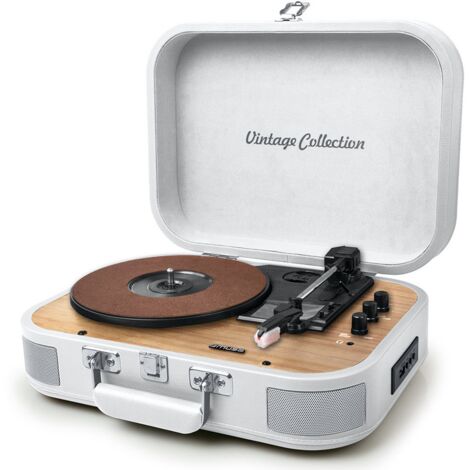 Platine disque vinyle 3 vitesses 33⅓/45/78 – Bluetooth et USB – Design ...