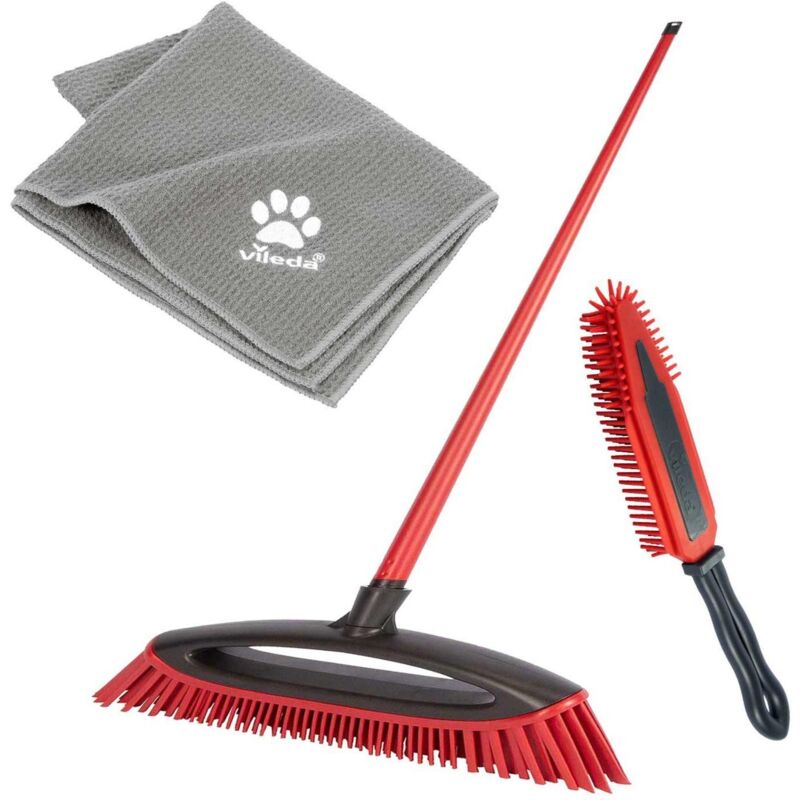 Vileda Pet Pro kit completo de limpieza rojo para perro