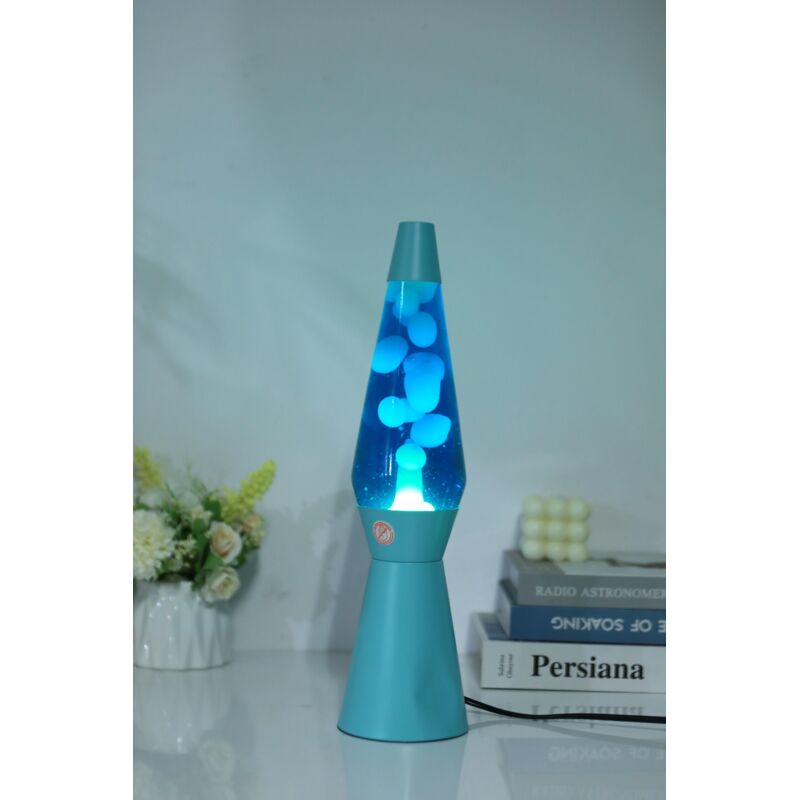 iTotal Lámpara Lava Base Azul 36 cm Iluminación Suave