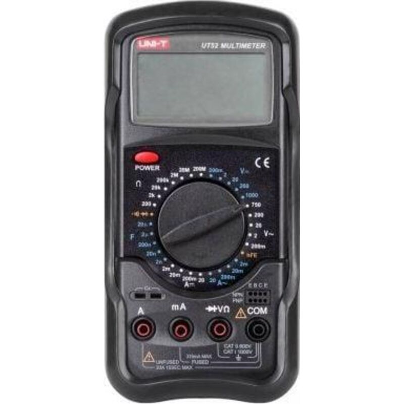 Uni-T UT-52 Metro Universal Negro Medidor Eléctrico