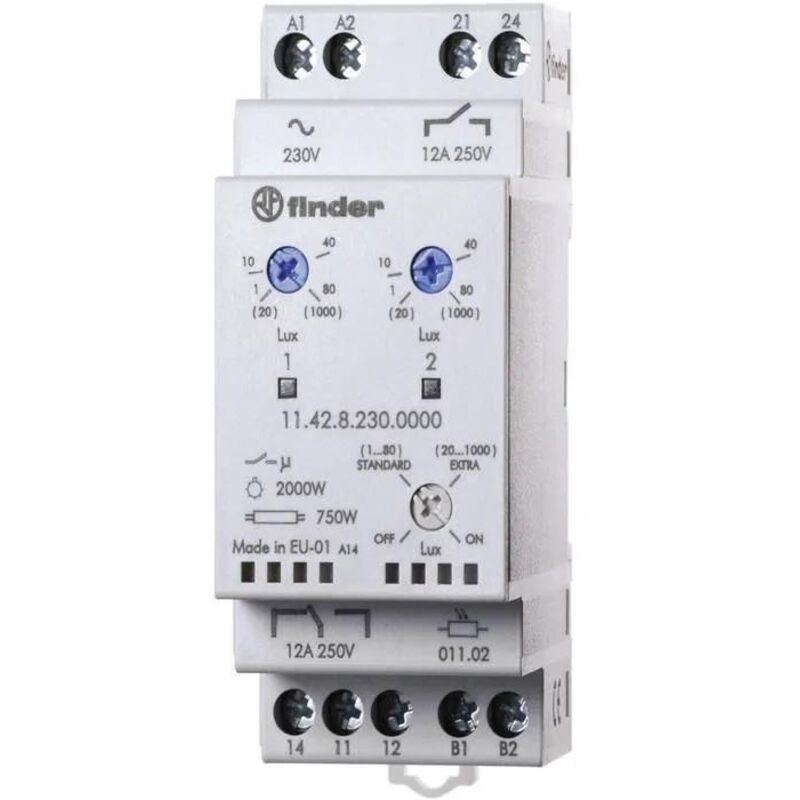 Finder modelo modular relé crepuscular plástico