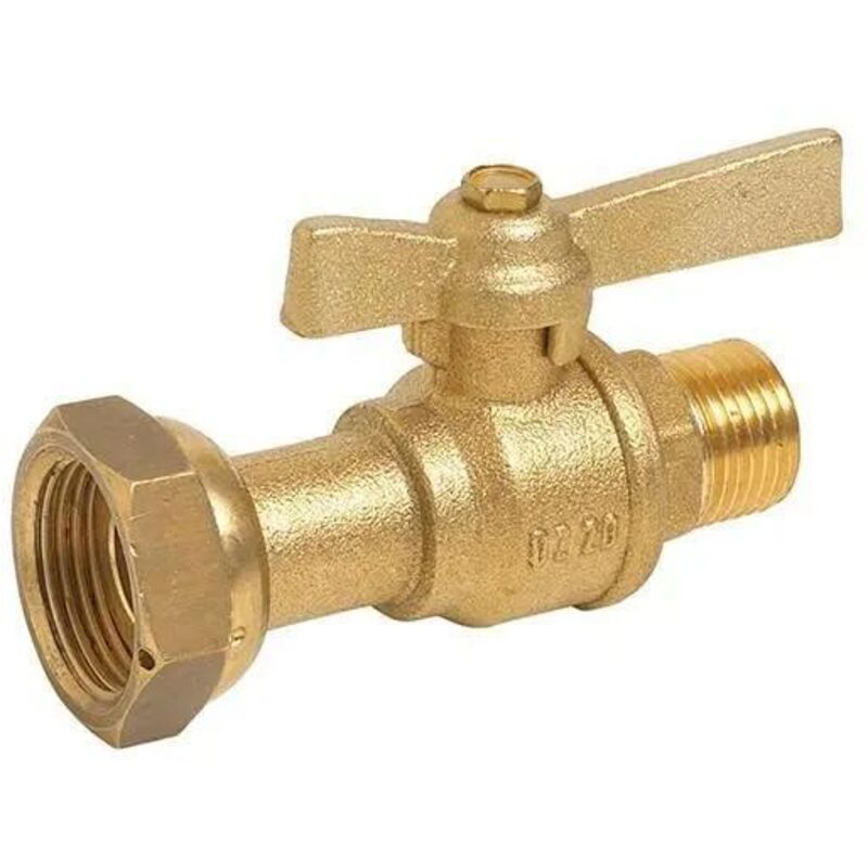 Válvula de bola sfera modelo 8027704007236 roja 1 pulgada latón