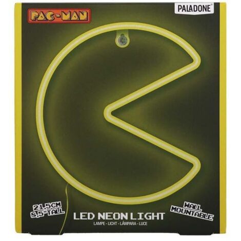 Paladone Applique LED de pared Pac-Man amarillo 21,5 cm