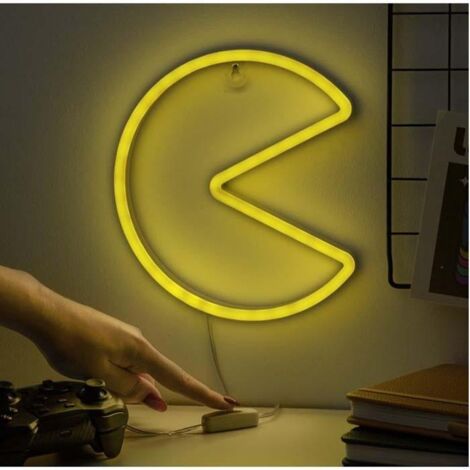 Paladone Applique LED de pared Pac-Man amarillo 21,5 cm