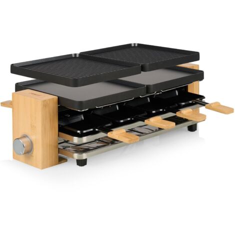 Princess Raclette Pure 8 Negra Madera para 8 Personas