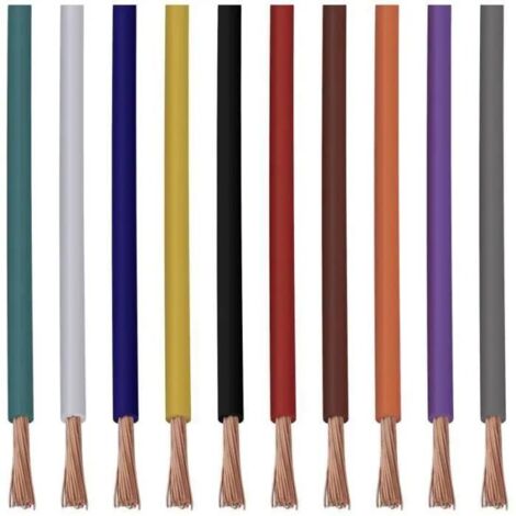 Quadrios Cables Monoconductores Multicolor 1 x 1.0 mm²