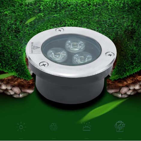 Sehr schlanker LED-Einbaustrahler für Pool, Garten, Terrasse, 3 W, LED ...