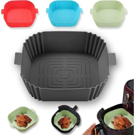 Silikon-Heißluftfritteuse – Wiederverwendbarer Silikon-Heißluftfritteusenkorb – Silikon ...
