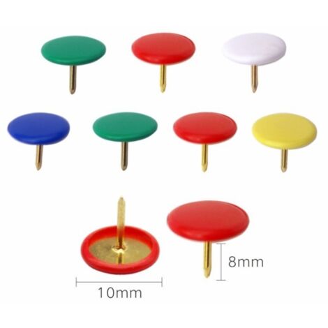 200 chinchetas multicolores, chinchetas decorativas, chinchetas ...