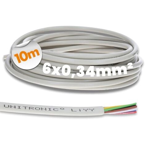 10 m Lapp 0028406 LiYY Data Cable 6 x 0.34 mm² I LED Extension Cable I ...