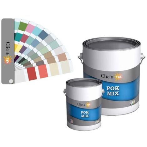 Peinture d'Accroche et Finition 2 en 1 - POK - Marron - Satiné - 3L ...