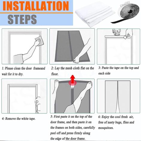 Rideau de Porte Isolant Thermique, 75x210cm Rideau de Porte ...