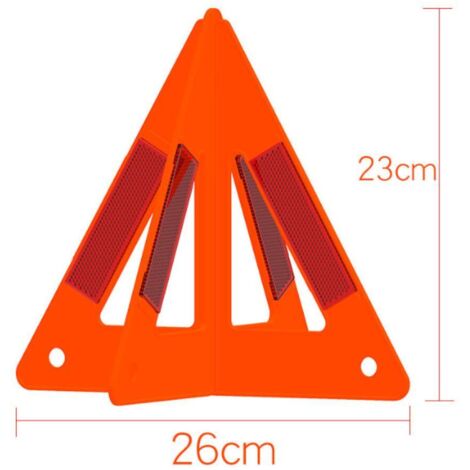 Triangle de Signalisation Routière Réfléchissant en Plastique Robuste 1 ...