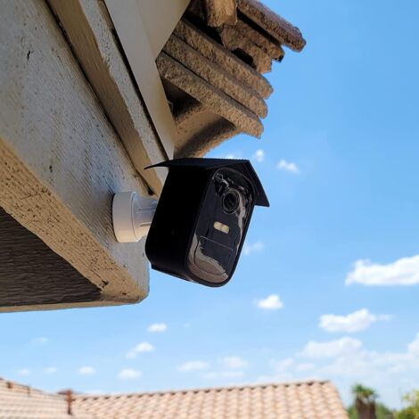 Lot de 2 Noir Étuis en Silicone pour Caméra de Surveillance EufyCam 2C ...