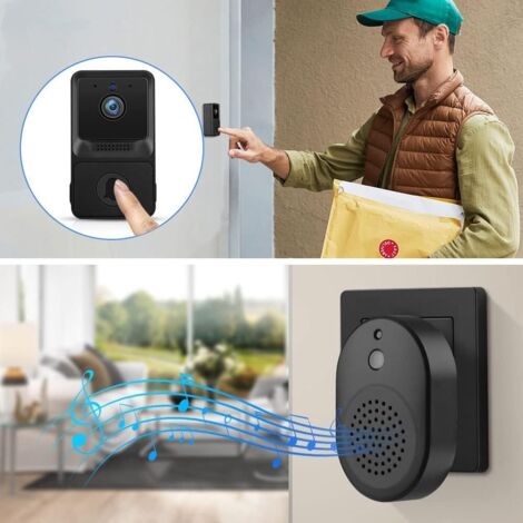 Mini timbre con video inalámbrico WiFi, timbre con video remoto ...