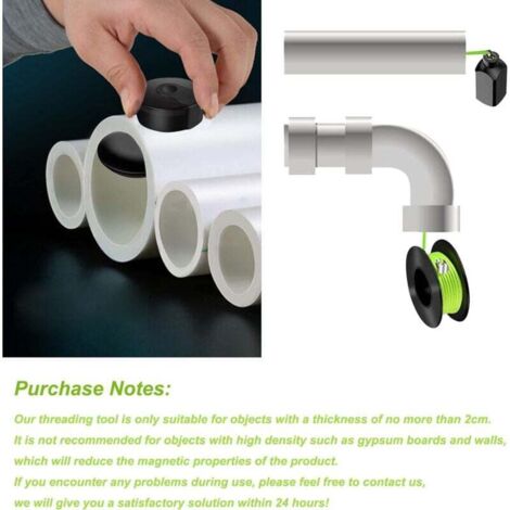 Guide Fil Magnétique Tire Fils Electrique Passe Fil Magnetique Enfile ...