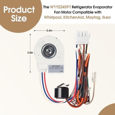 W11224591 Moteur de ventilateur d'évaporateur compatible avec ...