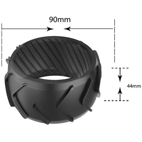 Convient pour roue avant de tondeuse à gazon robot Worx, enjoliveur en ...