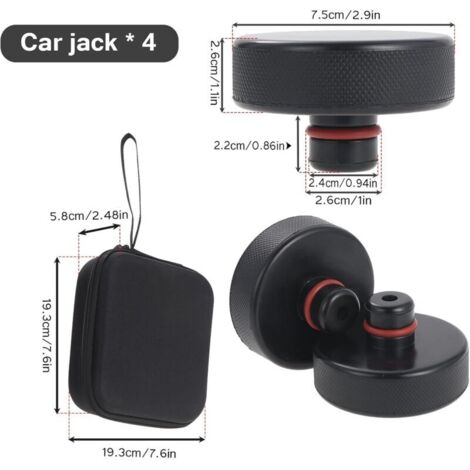 4 Pcs Tampon Cric Compatibles avec Tesla Model S/X/3/Y, Support de cric ...
