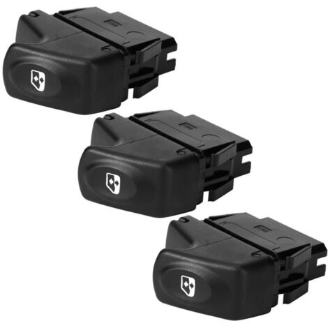 Lot de 3 interrupteurs de lève-vitre électriques pour voiture ...