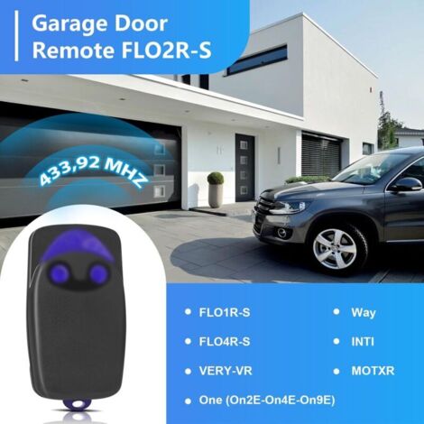 Télécommande FLO2R-S pour portail/garage - Code tournant 433,92 MHz ...
