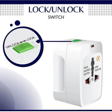 Adaptateur Voyage Universel, Adaptateur Prise Universelle Multi ...