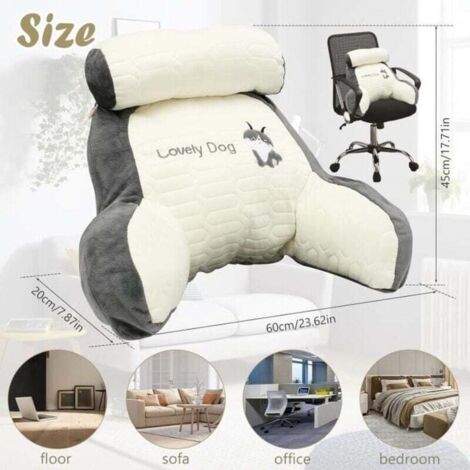 Coussin de Lecture pour Lit, Oreiller de Lecture pour Lit Confortable ...