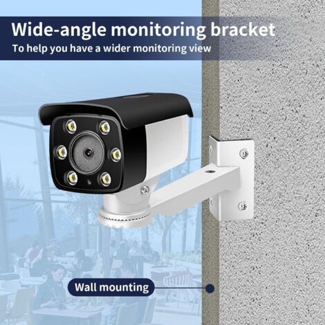 Support Camera d'angle Surveillance Exterieur, Support Metal Massif ...