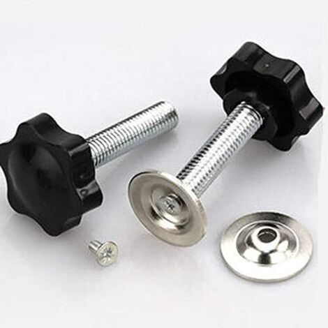 10 Boutons Moletés Étoile M8x40 - Avec Vis à Languette et Filetage ...