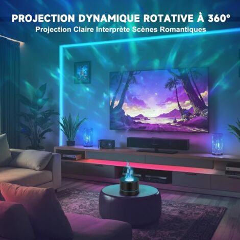 APEX Diffuseur d'arômes, diffuseur de parfum, projecteur LED 7 couleurs ...