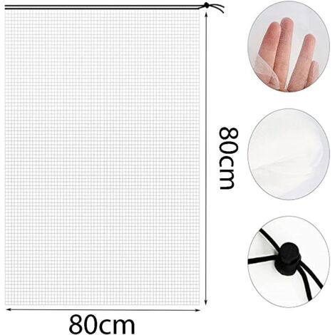 APEX Lot de 2 filets anti-insectes et anti-oiseaux avec cordon de ...