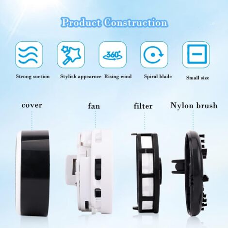 APEX Aspirateur de Table Mini Crumb Vacuum Cleaner Aspirateur de Bureau ...