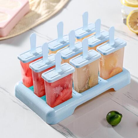 APEX popsicle moules réutilisable, ice pop mold, Avec Brosses, Batonnet ...