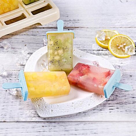 APEX popsicle moules réutilisable, ice pop mold, Avec Brosses, Batonnet ...