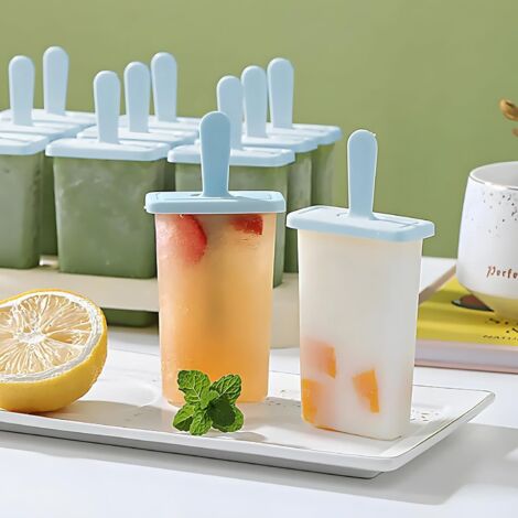 APEX popsicle moules réutilisable, ice pop mold, Avec Brosses, Batonnet ...