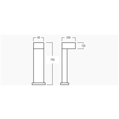SPEQTRIS Borne de balisage LEKA 18W - BL18LEK075W02 - Airis LED