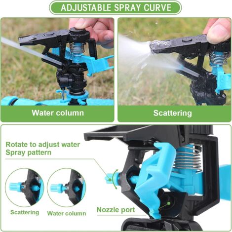Arroseur automatique rotatif 360° – Pour fleurs, pelouse et massifs